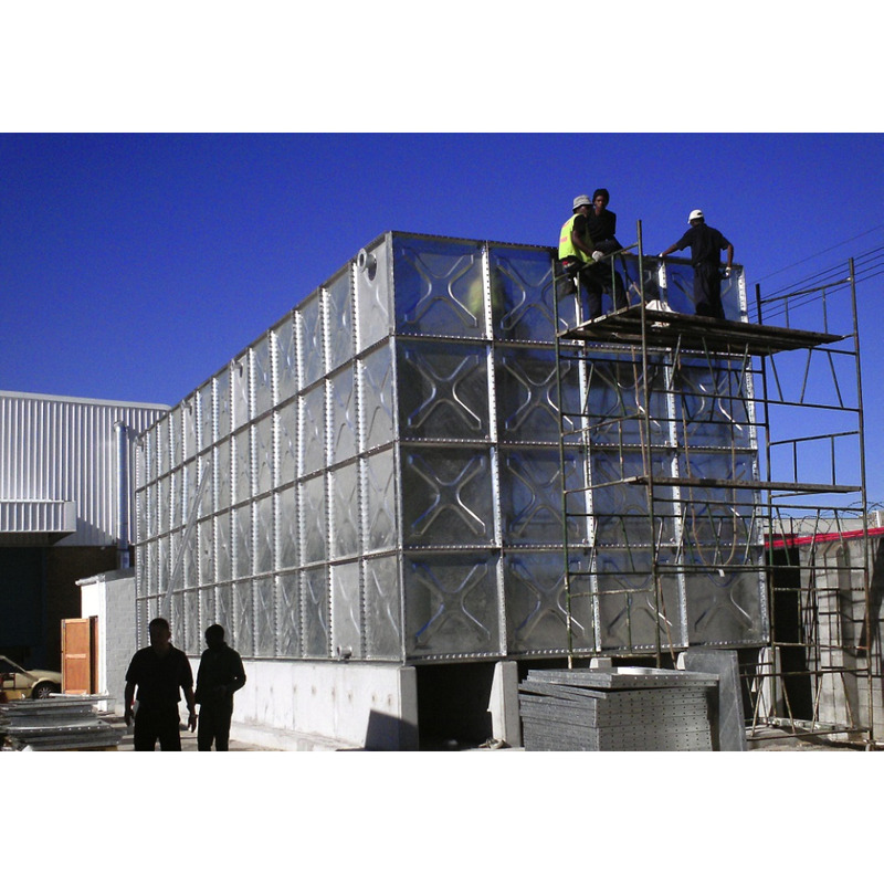Hotels Hot Dipped Galvanized Water Tank Pressed Rectangular Bolted ...
